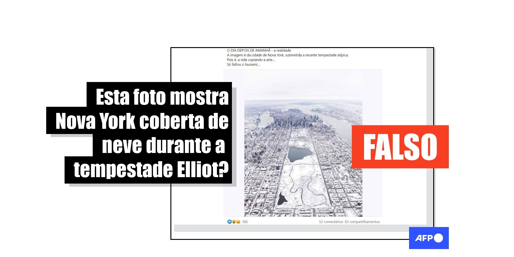 Imagem de 2021 de Manhattan coberta de neve circula ligada à tempestade ...